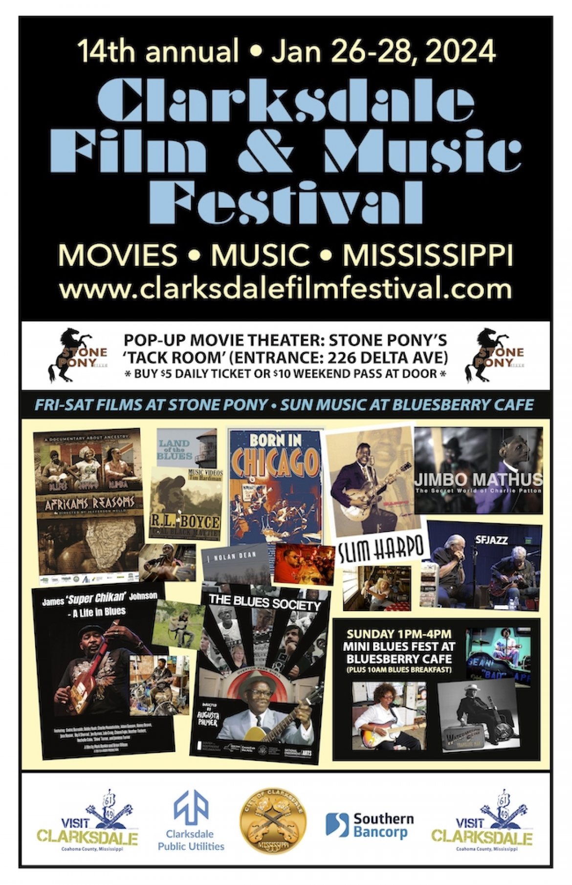 FOR IMMEDIATE RELEASE: 14th Clarksdale Film & Music Festival brings ...